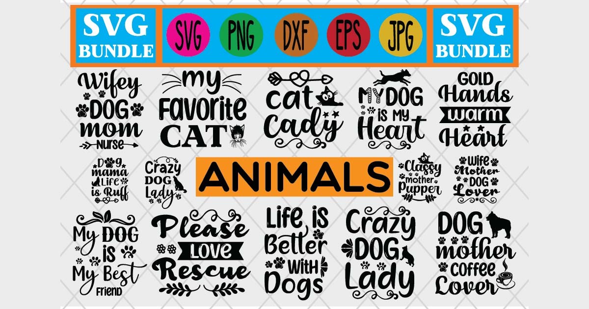 Animals Pets SVG Bundle Bundle · Creative Fabrica