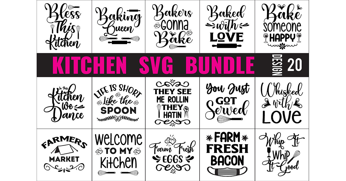 Kitchen SVG Design Bundle Bundle · Creative Fabrica