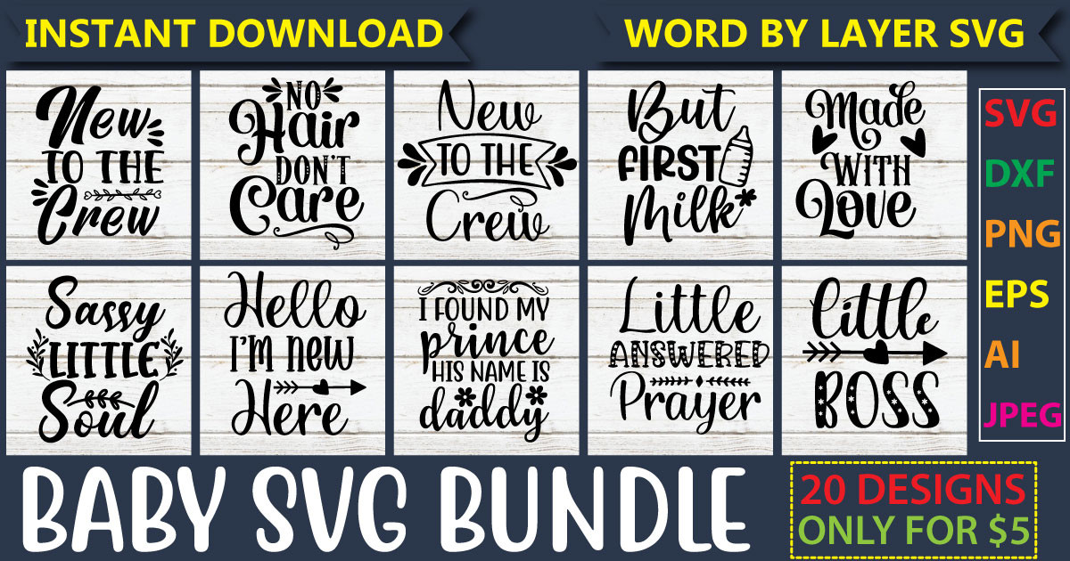 Baby SVG Bundle Vol.2 Bundle · Creative Fabrica