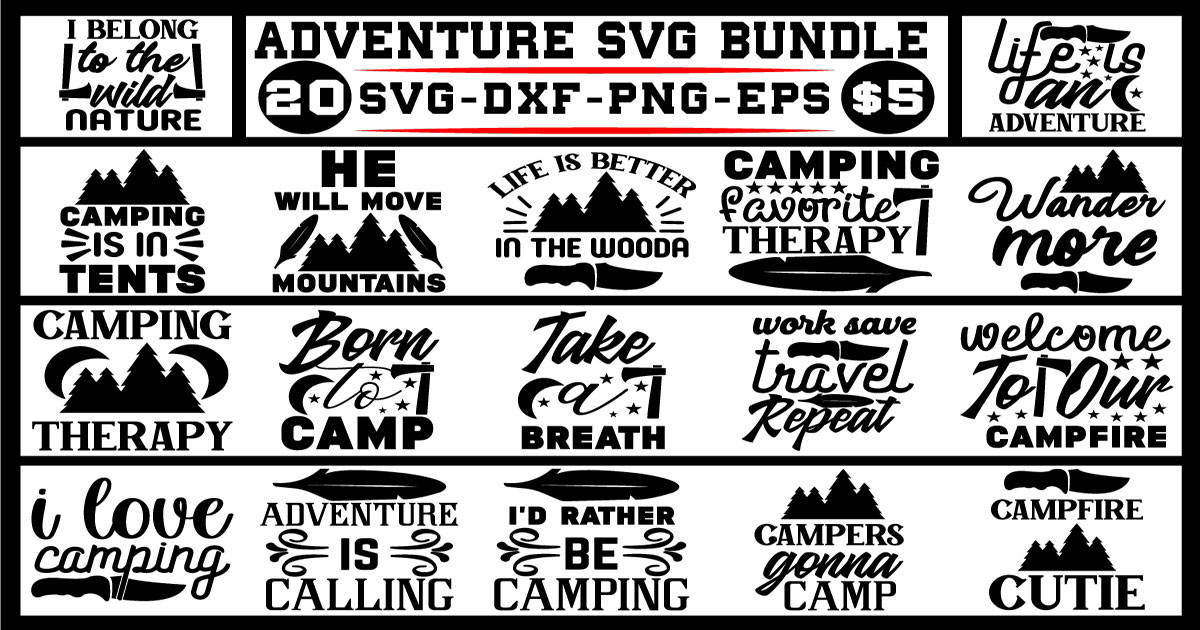 Adventure SVG Bundle Bundle · Creative Fabrica