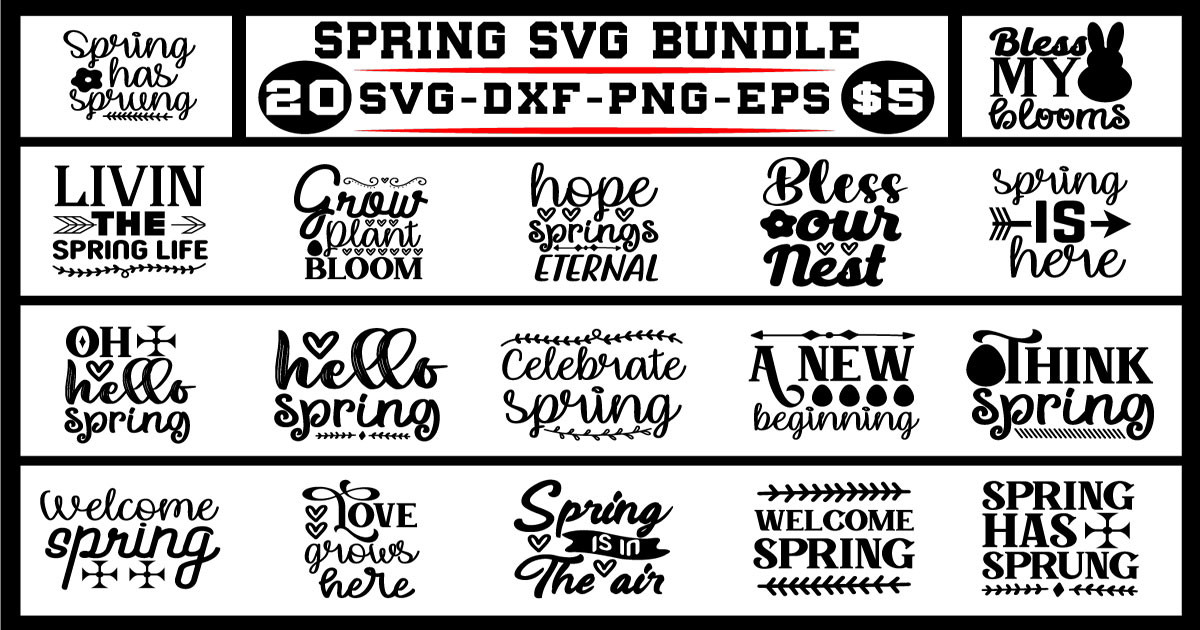 Spring SVG Bundle Bundle · Creative Fabrica
