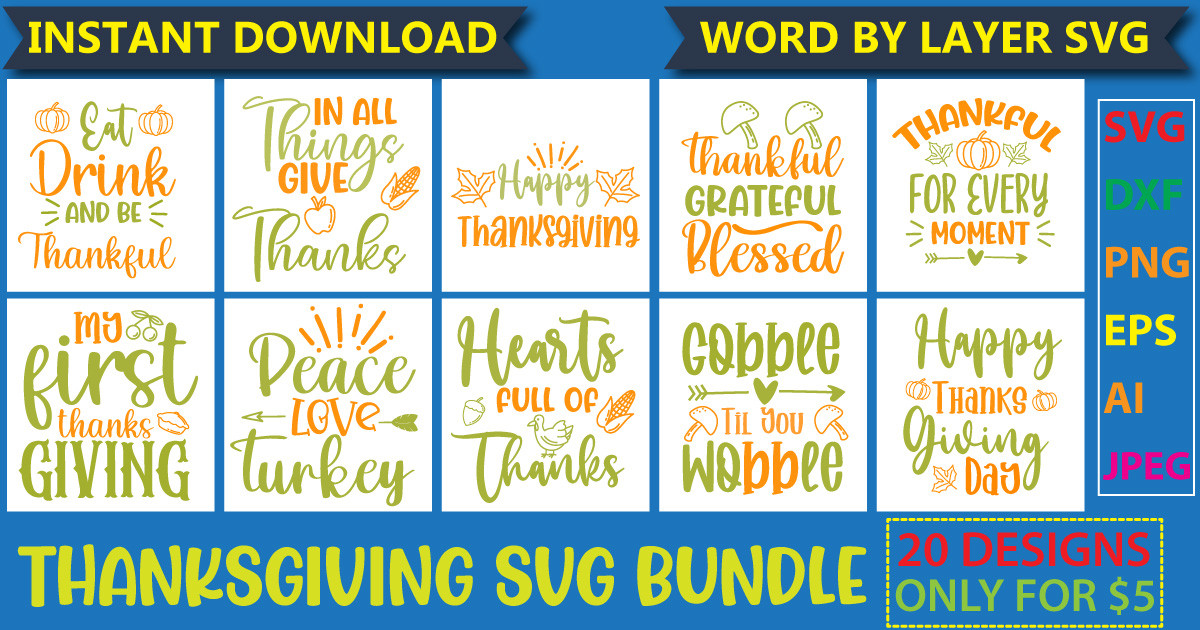 Thanksgiving SVG Bundle Bundle · Creative Fabrica