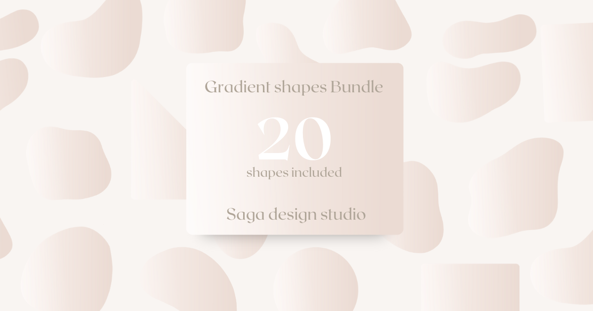 Beige Abstract Blobs and Shapes Bundle Bundle · Creative Fabrica