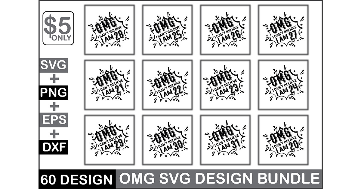 Omg SVG Design Bundle Bundle · Creative Fabrica