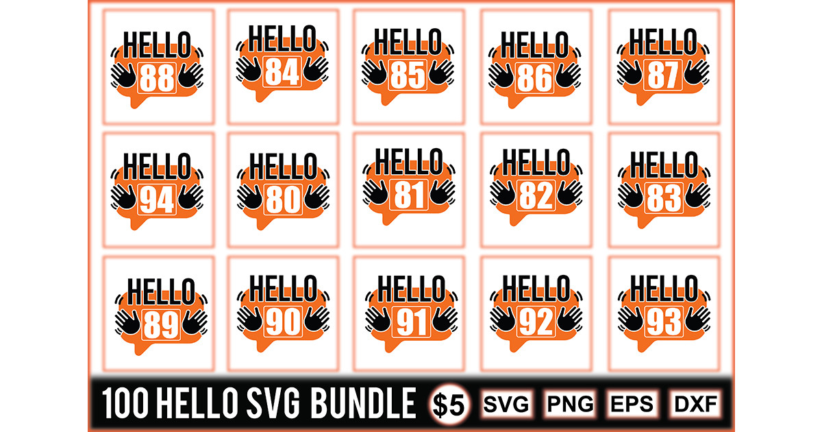 Hello SVG Bundle Bundle · Creative Fabrica