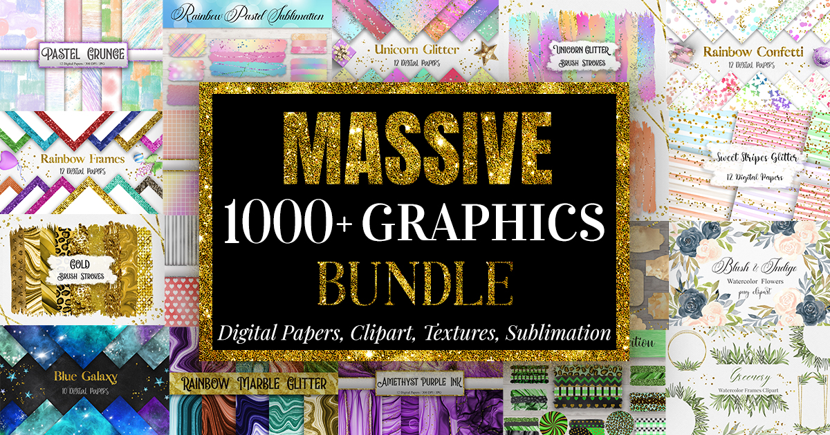 Massive Graphics Bundle Bundle Creative Fabrica
