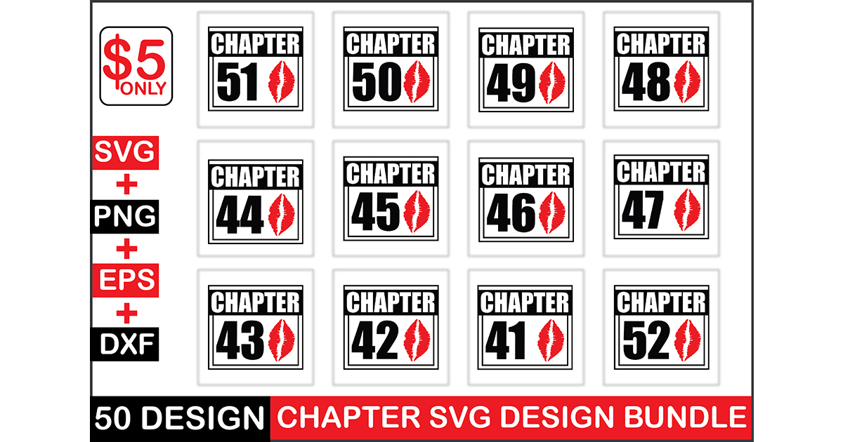 Chapter SVG Design Bundle Bundle · Creative Fabrica