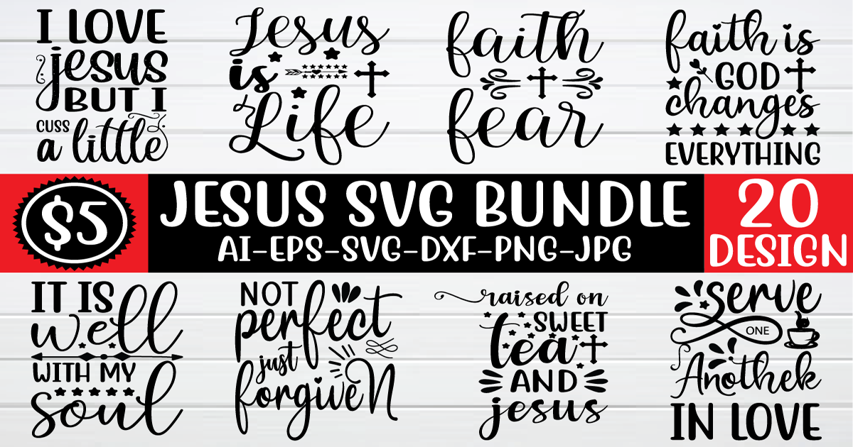 Jesus SVG Bundle Bundle · Creative Fabrica