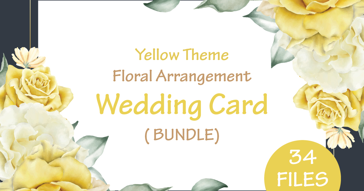 Wedding Cards Set Bundle Bundle · Creative Fabrica